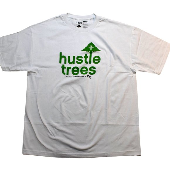 Lrg | Shirts | Lrg Lifted Research Group Hustle Trees Mens White Green ...